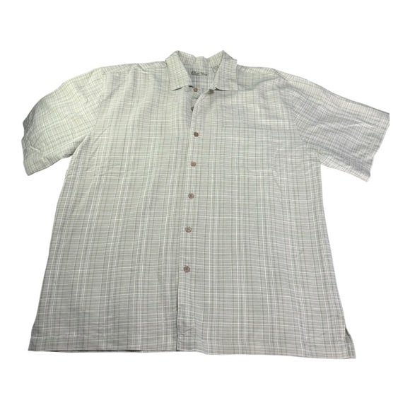 batik bay | Shirts | Mens Batik Bay Light Sage Green White Plaid Button ...